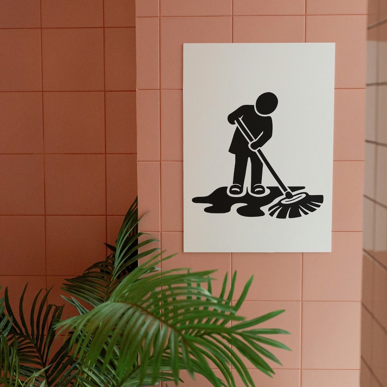 Floor Mopping Svg, Eps, Dxf, Png File Vinyl Cutting File, Cleaning ...