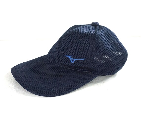 MIZUNO Navy Blue Mesh Cap | Etsy