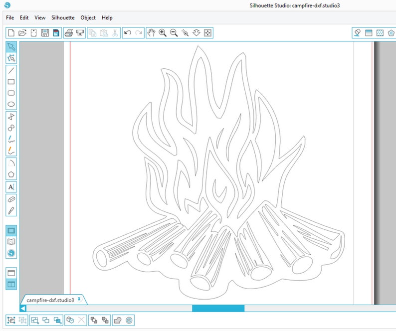 Campfire SVG DXF PNG File for Cricut Silhouette - Cutting, Engraving ...