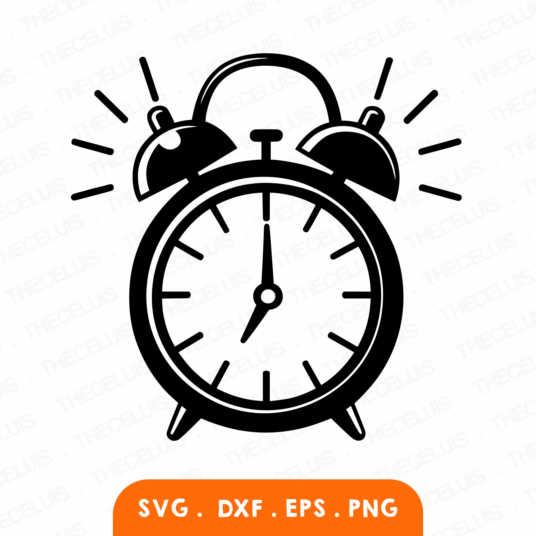 ALARM CLOCK Svg, Dxf, Eps, Png File - Vinyl Cutting File, Household ...