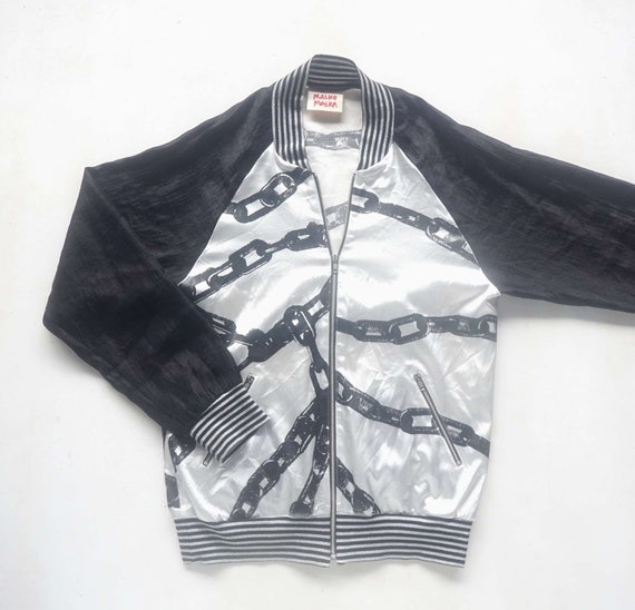 Japanese Brand MALKO MALKA Chains Design Light Jacket - Gem