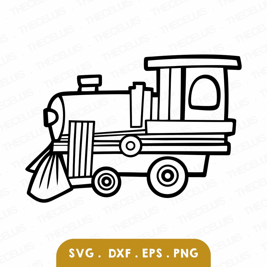 TRAIN HEAD Svg, Dxf, Eps, Png File - Vinyl Cutting File, Digital File ...