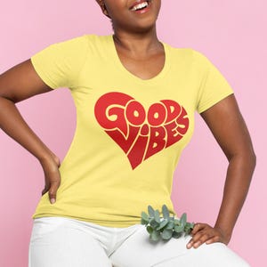 Heart Good Vibes SVG, Dxf, Eps, Png Files: Typography Quote Clipart ...