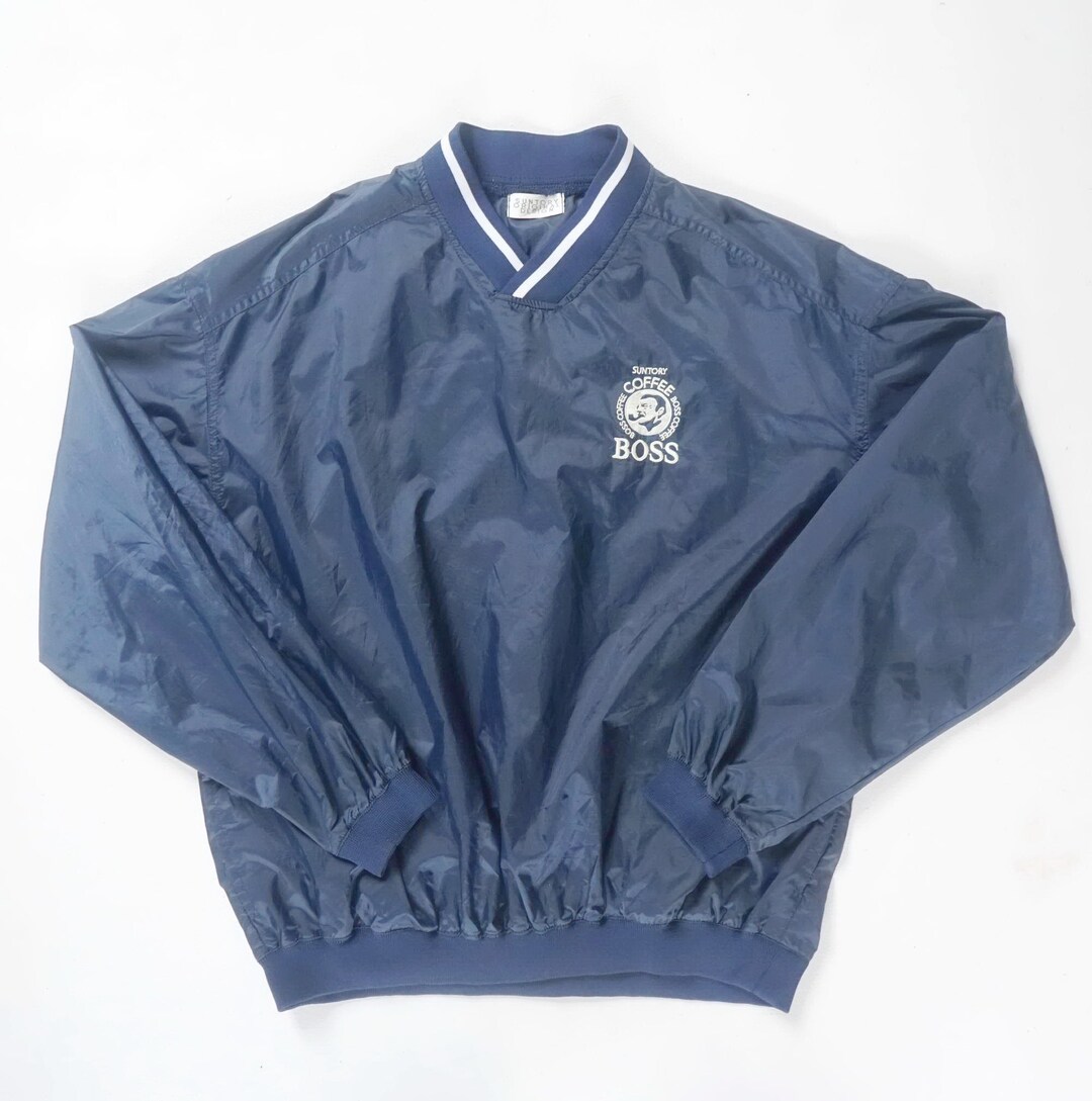 SUNTORY Boss Coffee Pullover V-neck Light Jacket - Etsy