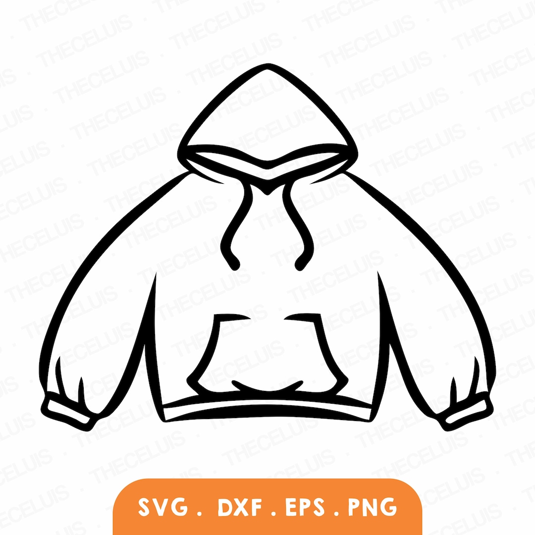 HOODIE Svg, Eps, Dxf, Png File - Vinyl Cutting File, Clothing Digital ...