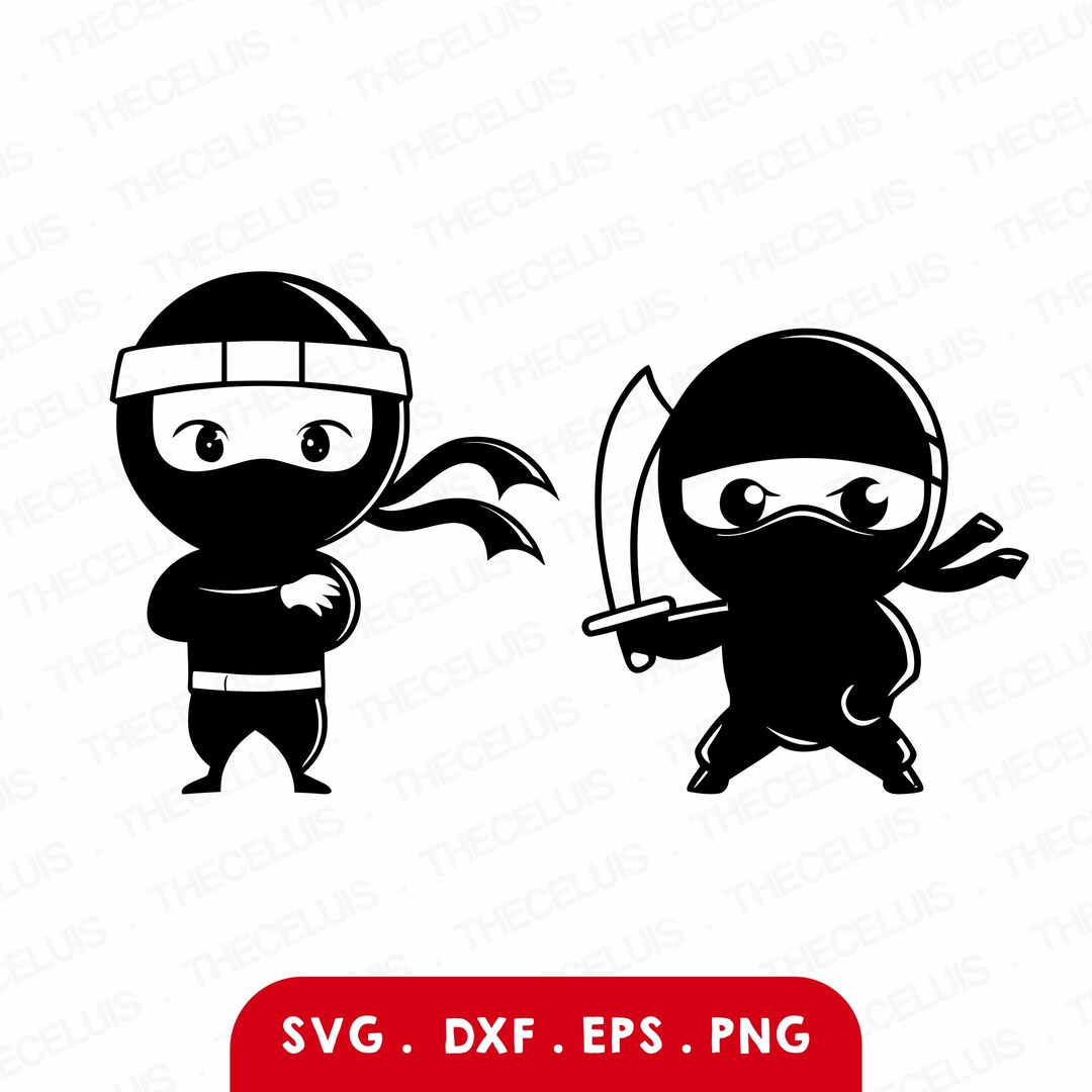 NINJA - Svg, Dxf, Eps, Png File - Vinyl Cutting File, Anime Digital ...
