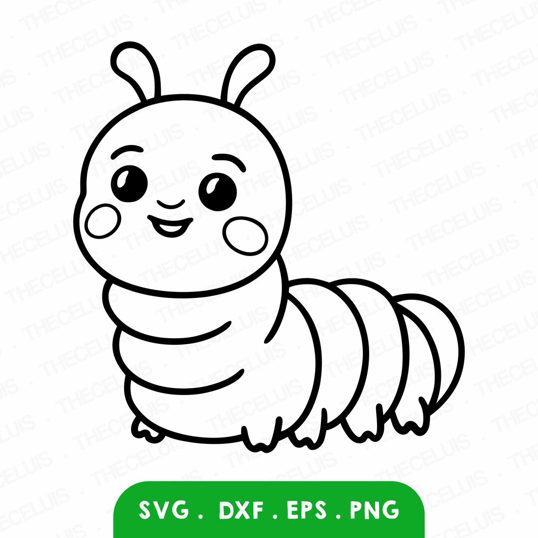 CATERPILLAR Svg, Dxf, Eps, Png File - Vinyl Cutting, Printing, Animal ...