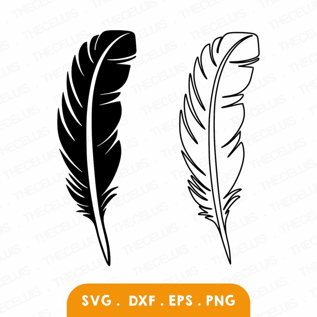 Quill SVG PNG DXF Files: Feather Pen Clipart Quill for Cricut ...
