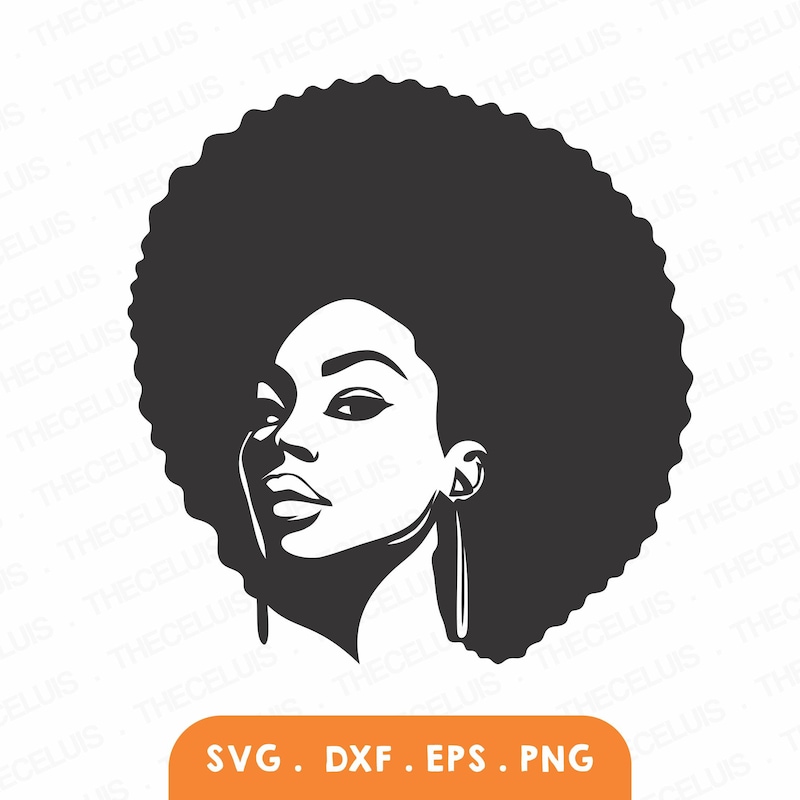 Afro Svg - Etsy
