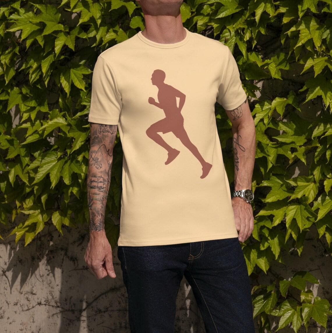 Male Runner Silhouette: Marathon Clip Art - Cricut, Engraving (instant ...