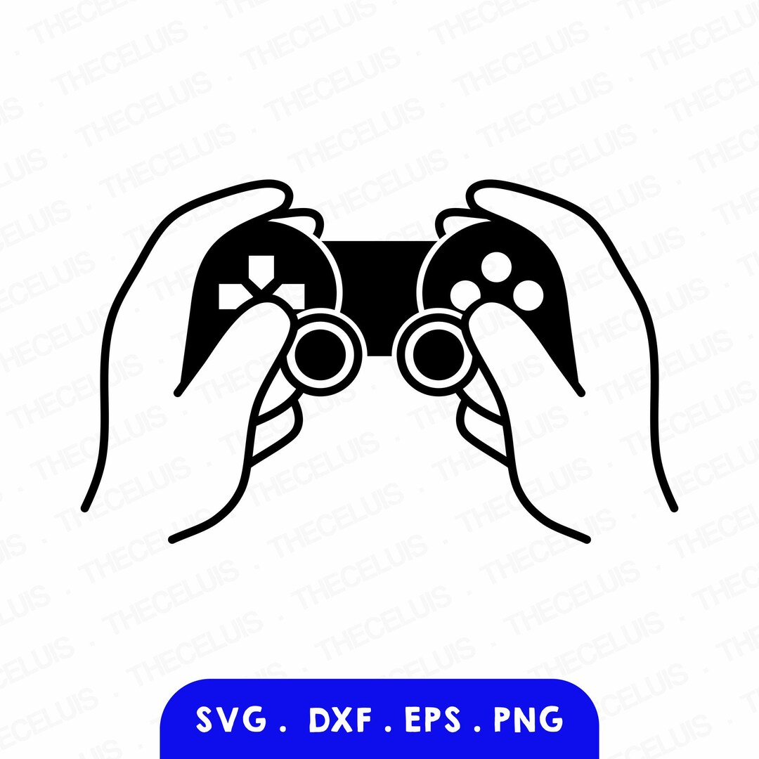 HANDS HOLDING GAMEPAD Svg, Dxf, Eps, Png File - Vinyl Cutting ...