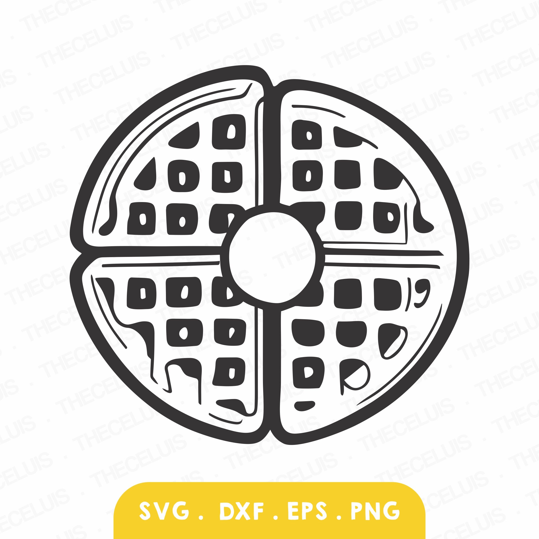 Waffle SVG, DXF, Eps, Png Files - Vinyl Cutting File, Digital File ...