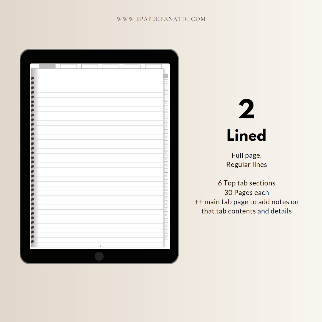 Vertical Tabbed Notebook Bundle - Etsy