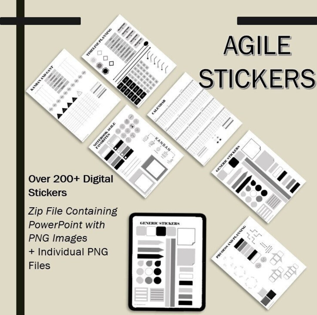 Agile Digital Stickers - Etsy