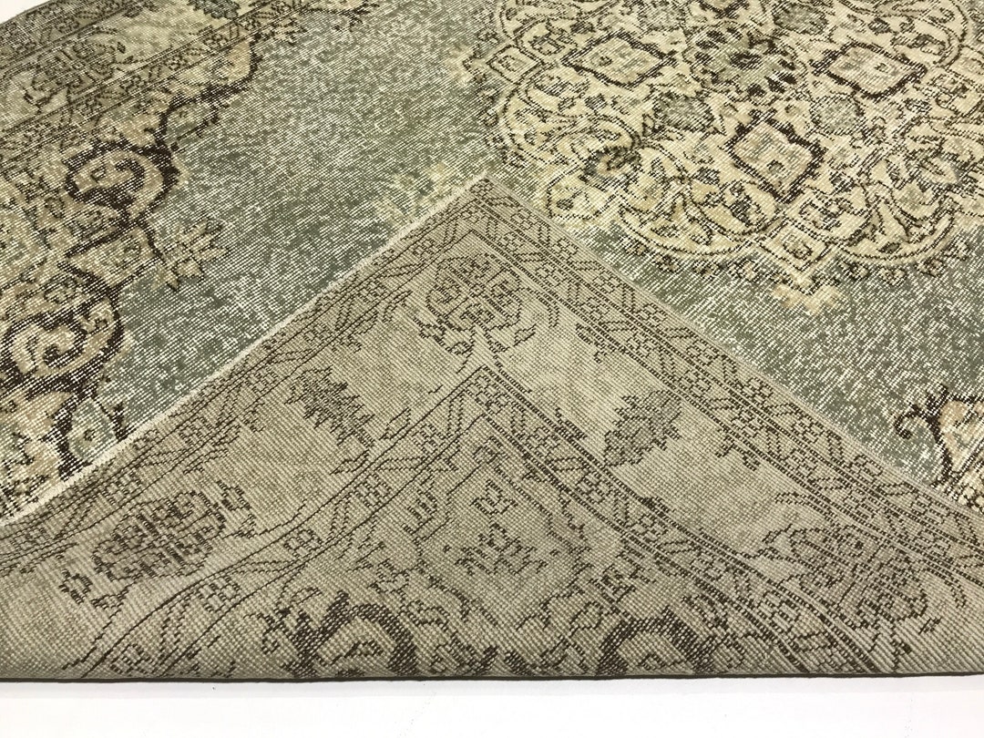 5'7x9'4 Ft, GREEN TURKISH RUG, Area Rug, Oushak Rug, Floor Rug ...