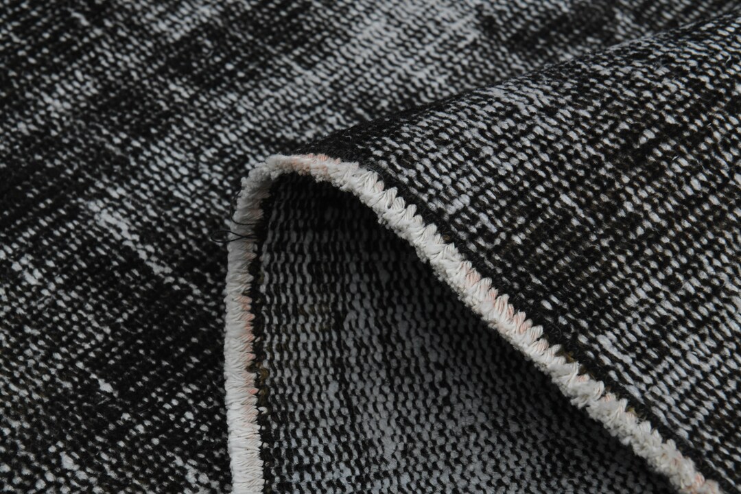 4'7x7'9 Ft, FADED BLACK RUG, Living Room Rug, Home Decor, Minimalist ...