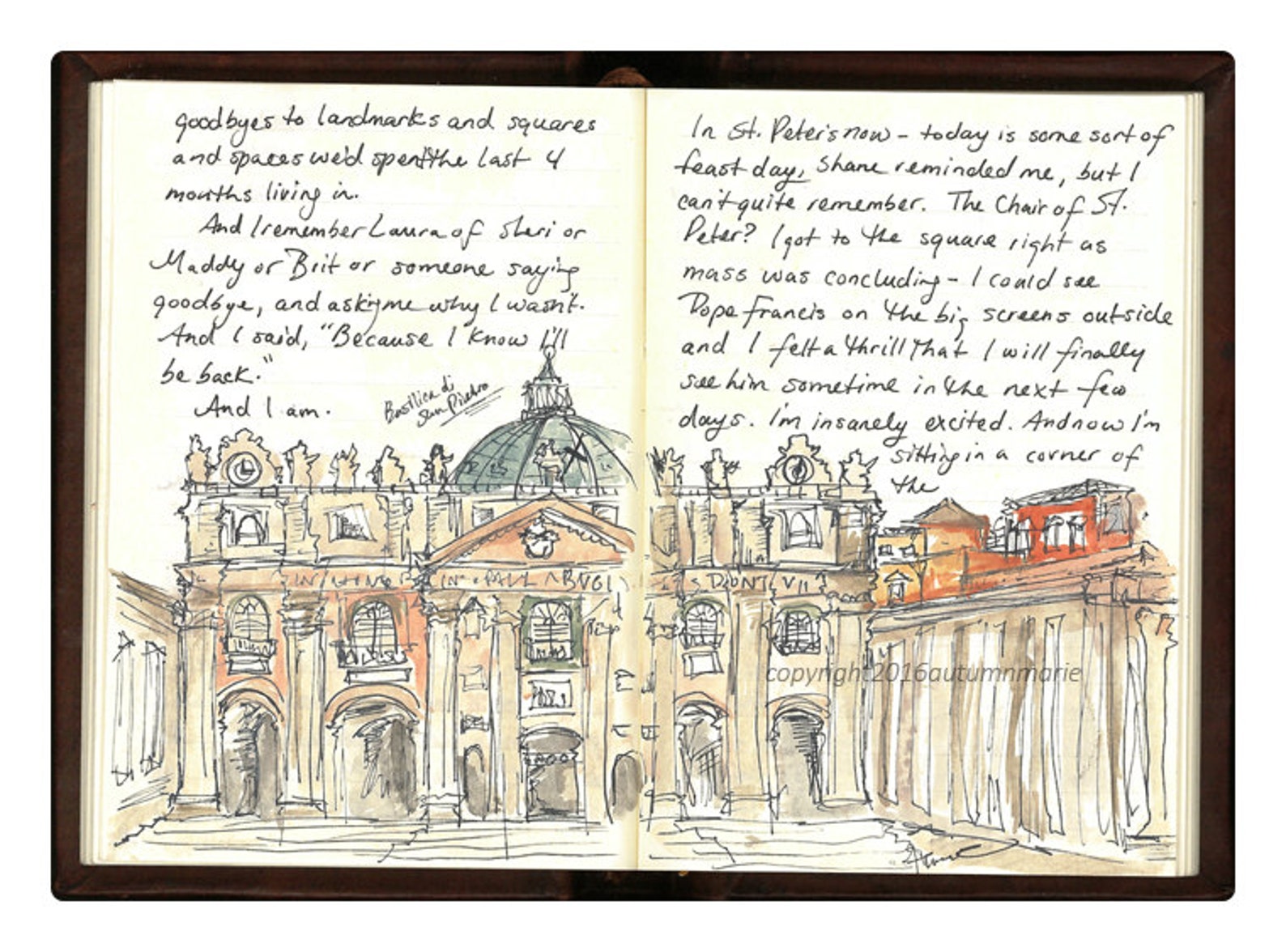 Fine Art Print of Watercolor Painting From Artist Travel Journal - "st ...