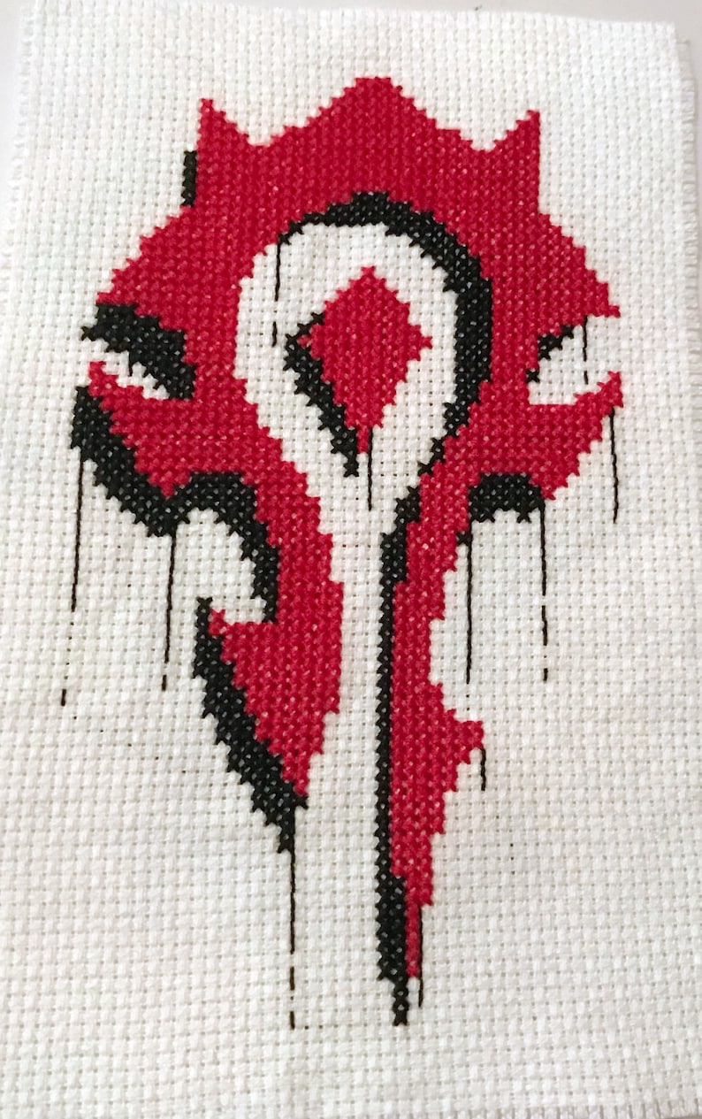 PATTERN PDF - Horde Symbol - Etsy
