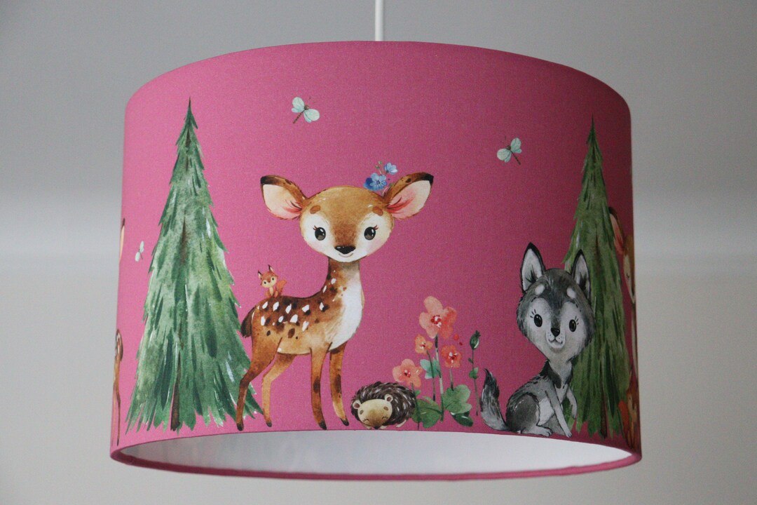 Lamp Forest Animals, Lampshade Ceiling, Children's Room Lamp Animals ...
