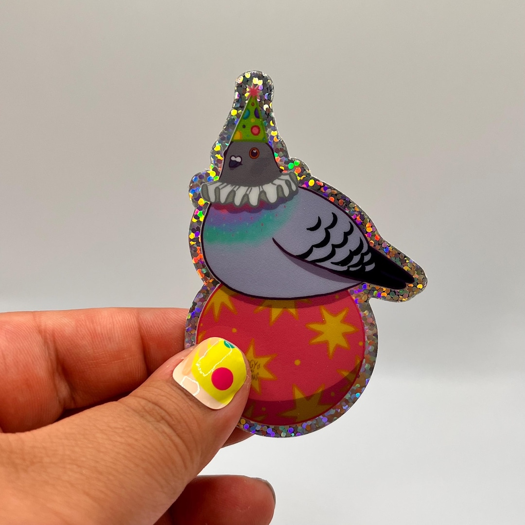 Clown Pigeon 3” Vinyl Sticker - Etsy