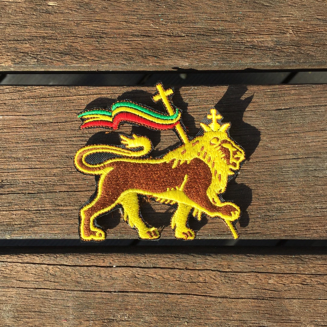 High Quality Embroidered Patch With the Lion of Judah Ethiopia ...