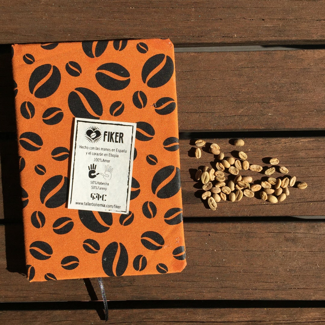 Notebook With Plain, Unlined Pages, Lined With Hand-printed Fabric With ...