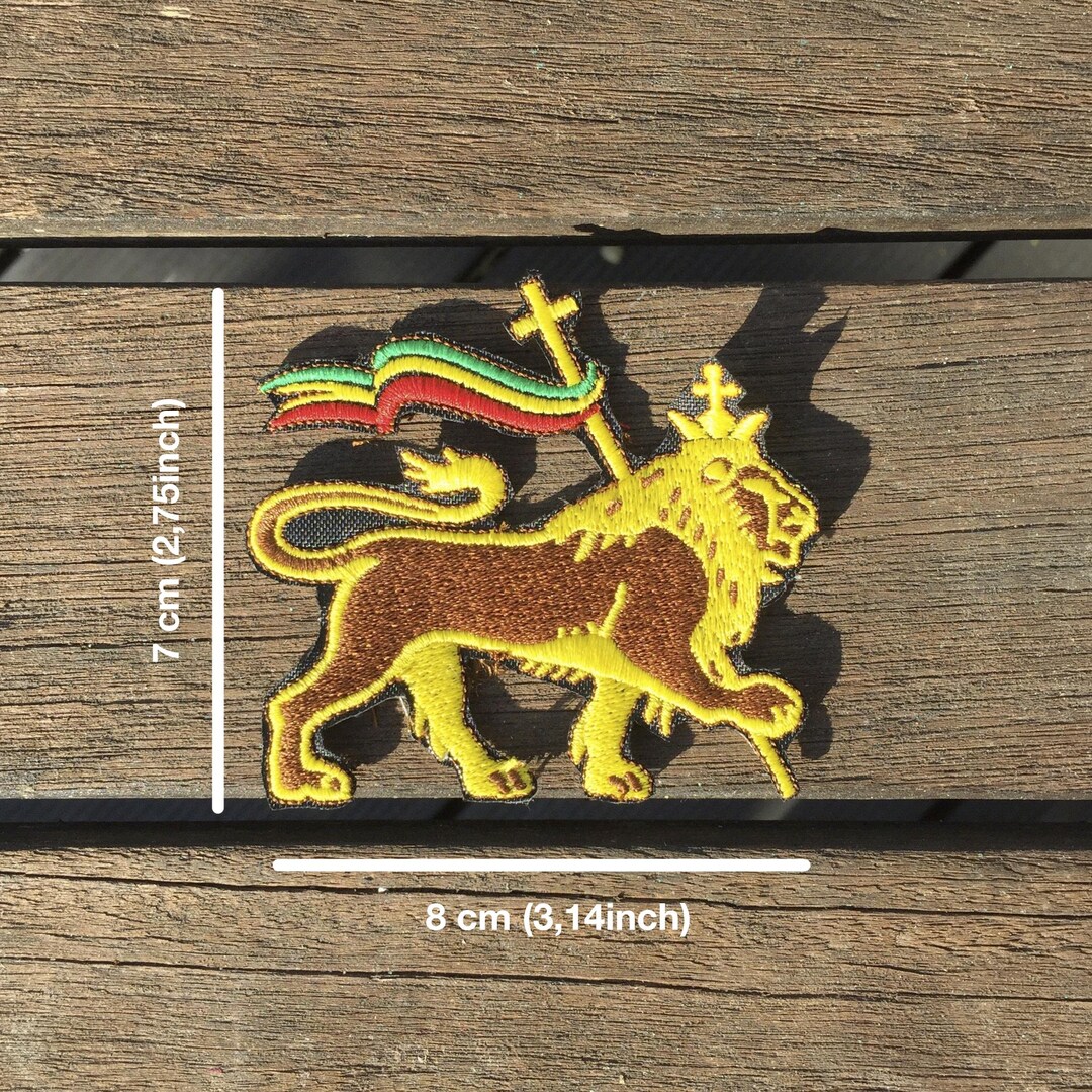 High Quality Embroidered Patch With the Lion of Judah Ethiopia ...