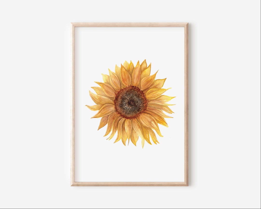 Sunflower Art Print - Etsy