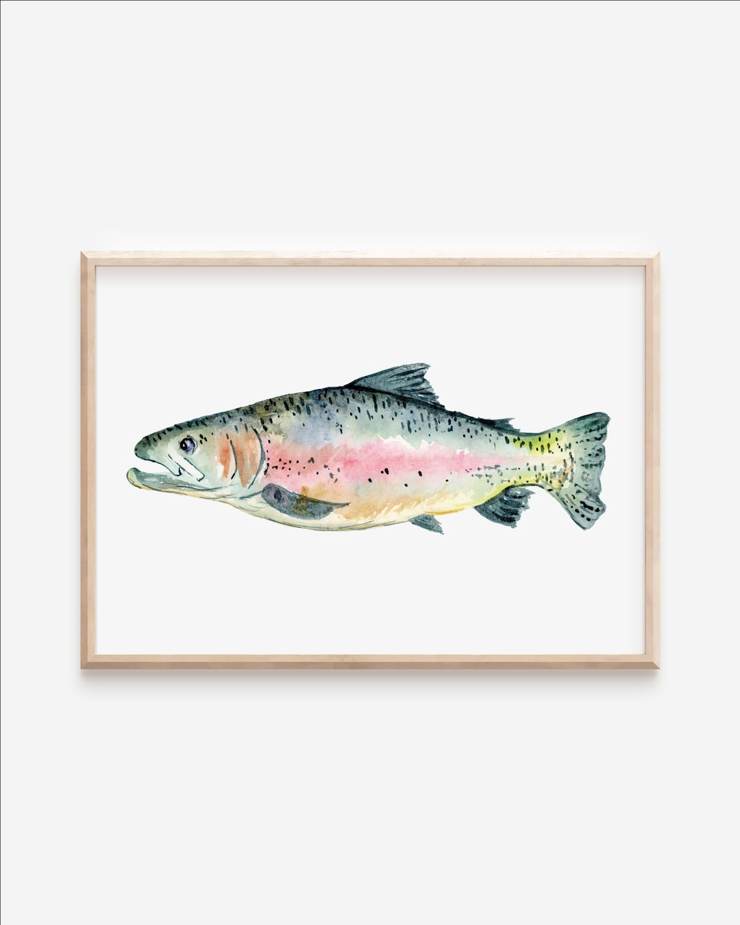 Trout Fish Art Print - Etsy
