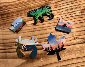 Custom wood magnet | Etsy