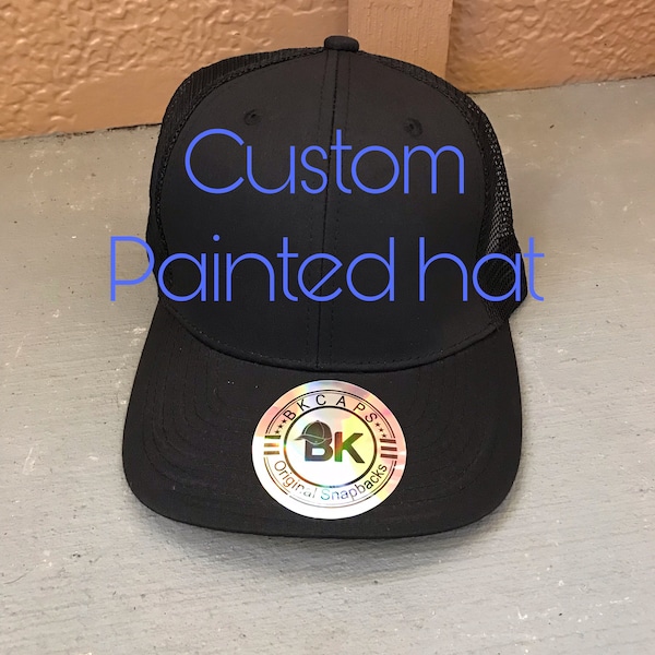 Hand Painted Hat - Etsy