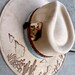 Beige Desert Monument Valley Hat Hand Burned Cowboy Hat Cowboy Hat Ladies Western Explorer Hat ...