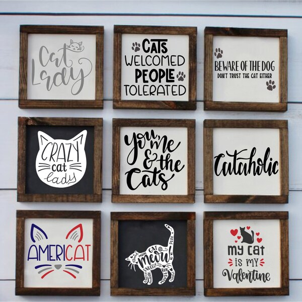 Cat Lover Sign - Etsy