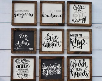 Mini Farmhouse Cat Lover Signs Pet Signs Farmhouse Signs | Etsy