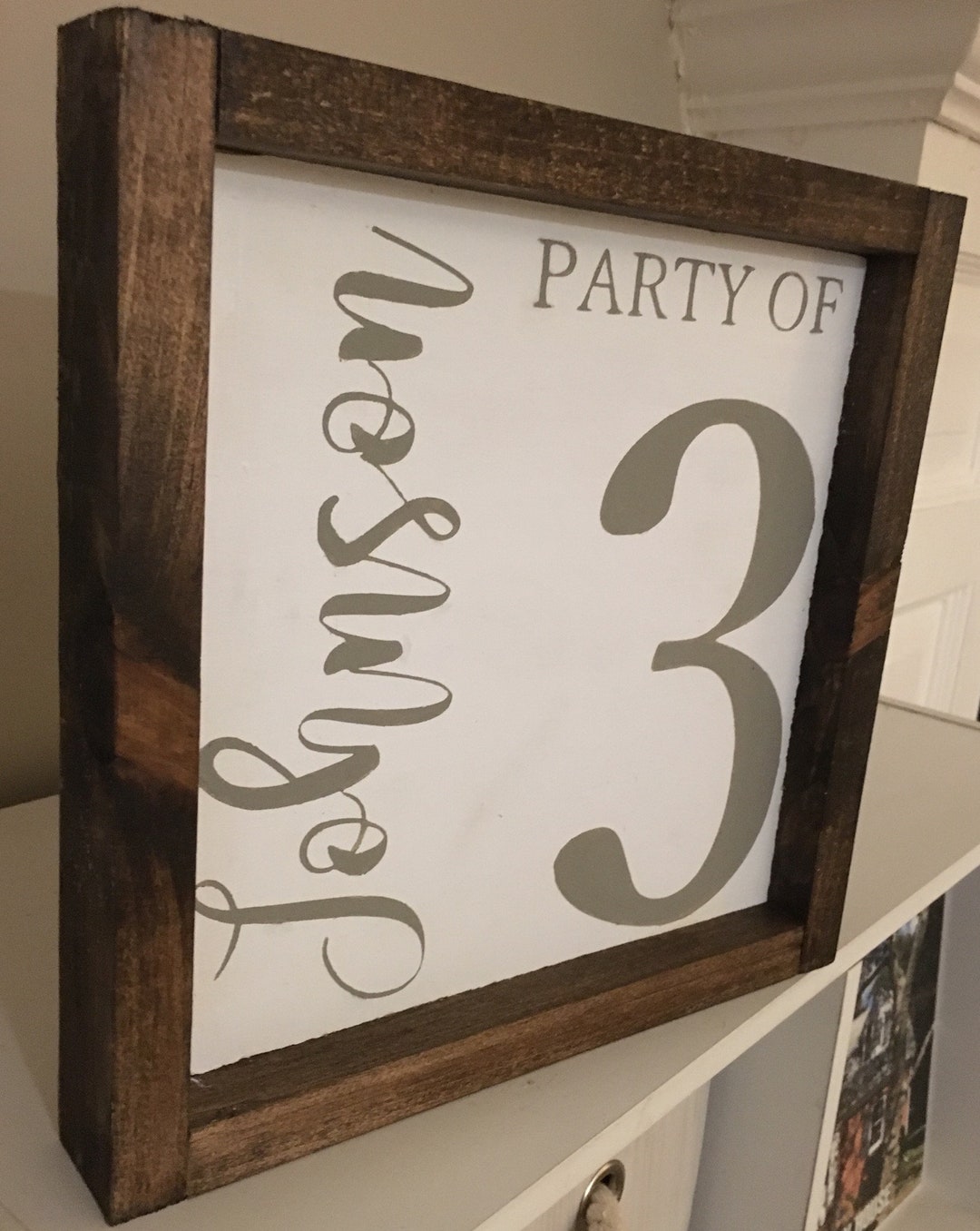 Family Number Sign Party of Family Sign Farmhouse Decor - Etsy