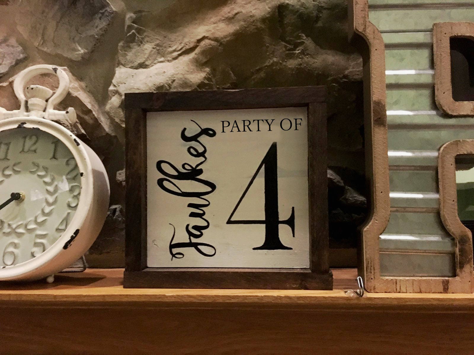 Family Number Sign Party of Family Sign Farmhouse Decor - Etsy