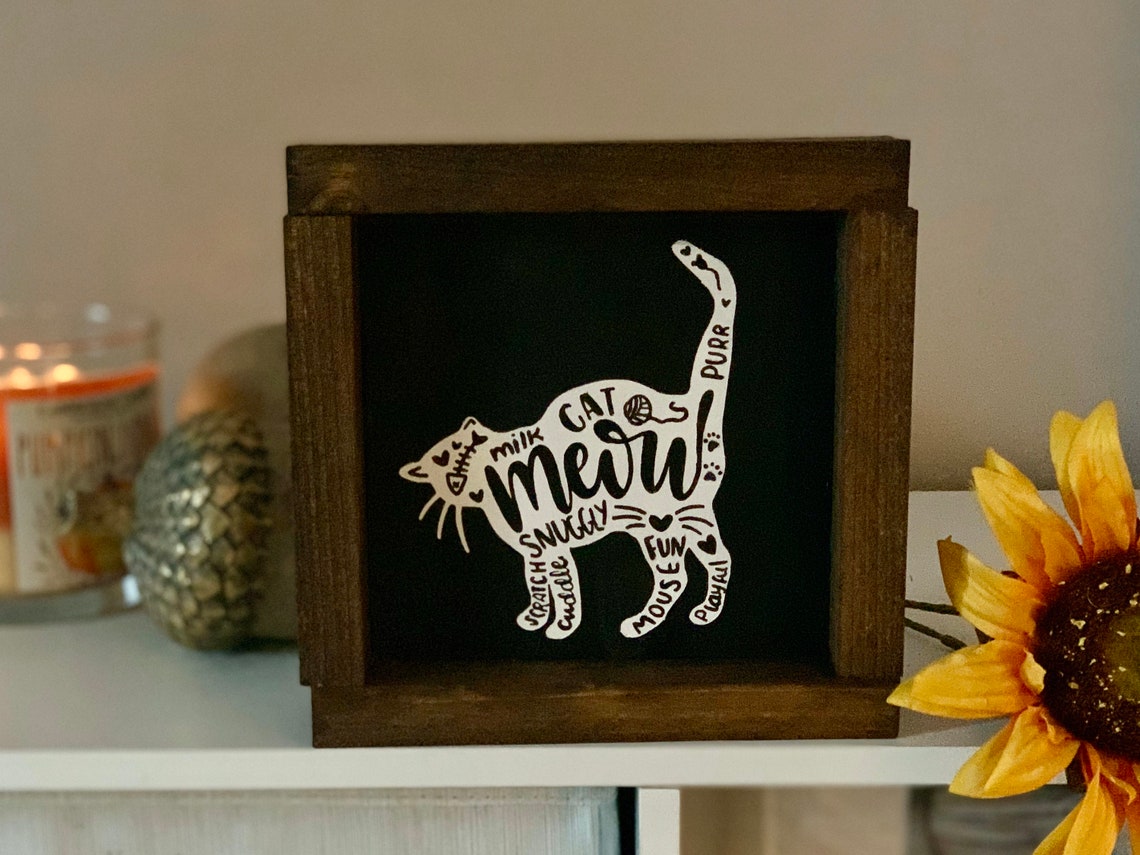 Mini Farmhouse Cat Lover Signs Pet Signs Farmhouse Signs - Etsy