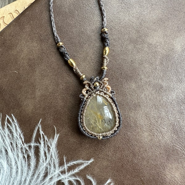 Macrame Necklace - Etsy