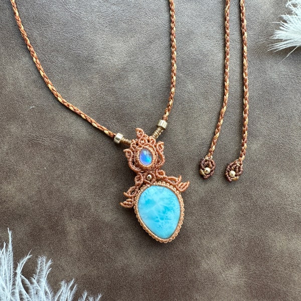 Macrame Necklace - Etsy