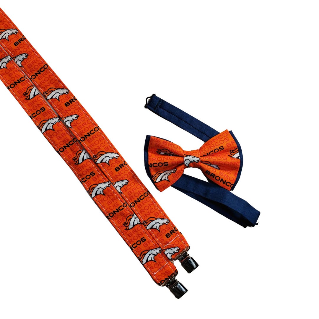 Official Licenced Fabric for Denver Broncos Suspenders Set, Infant to ...