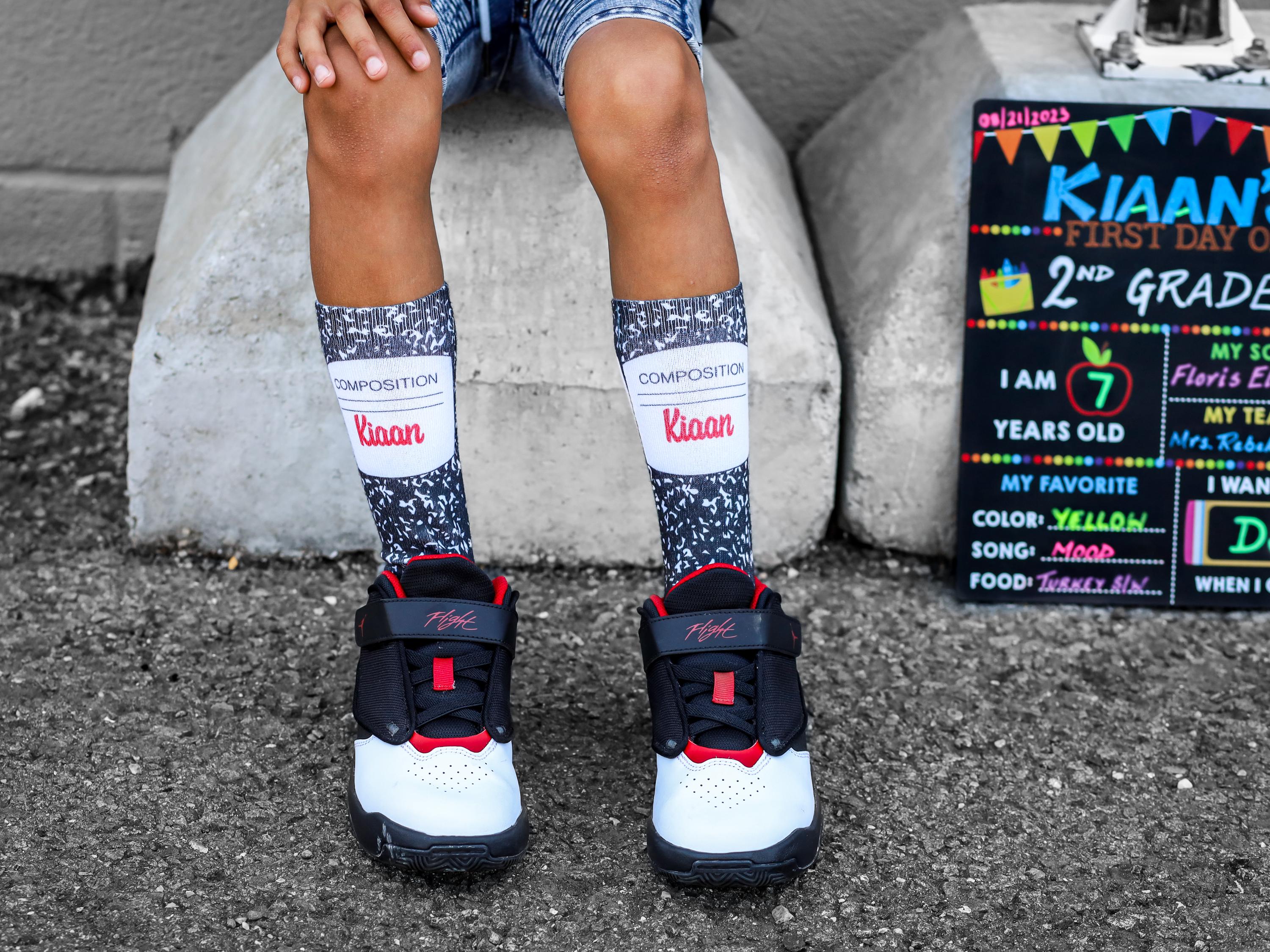 Personalized Teacher Appreciation and Student Socks, Group Matching ...