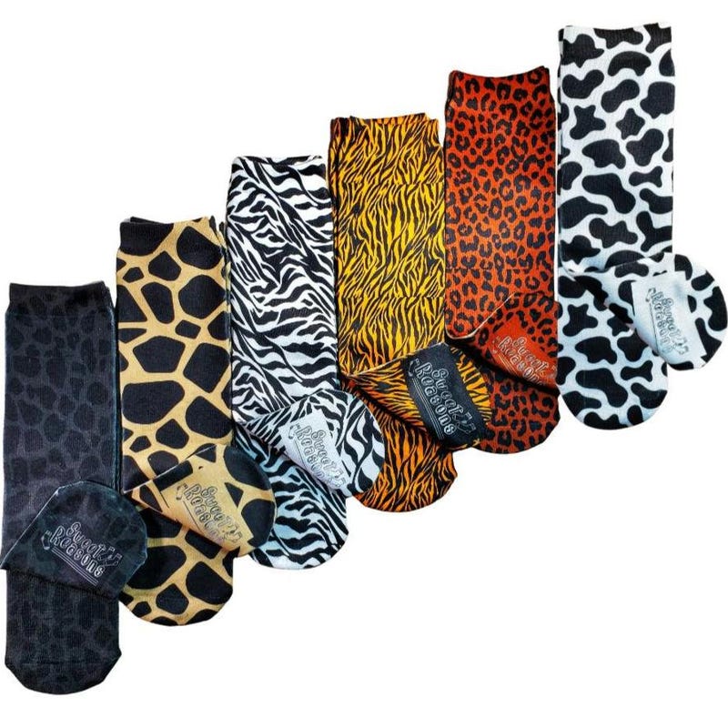 Animal Print Socks - Etsy Australia