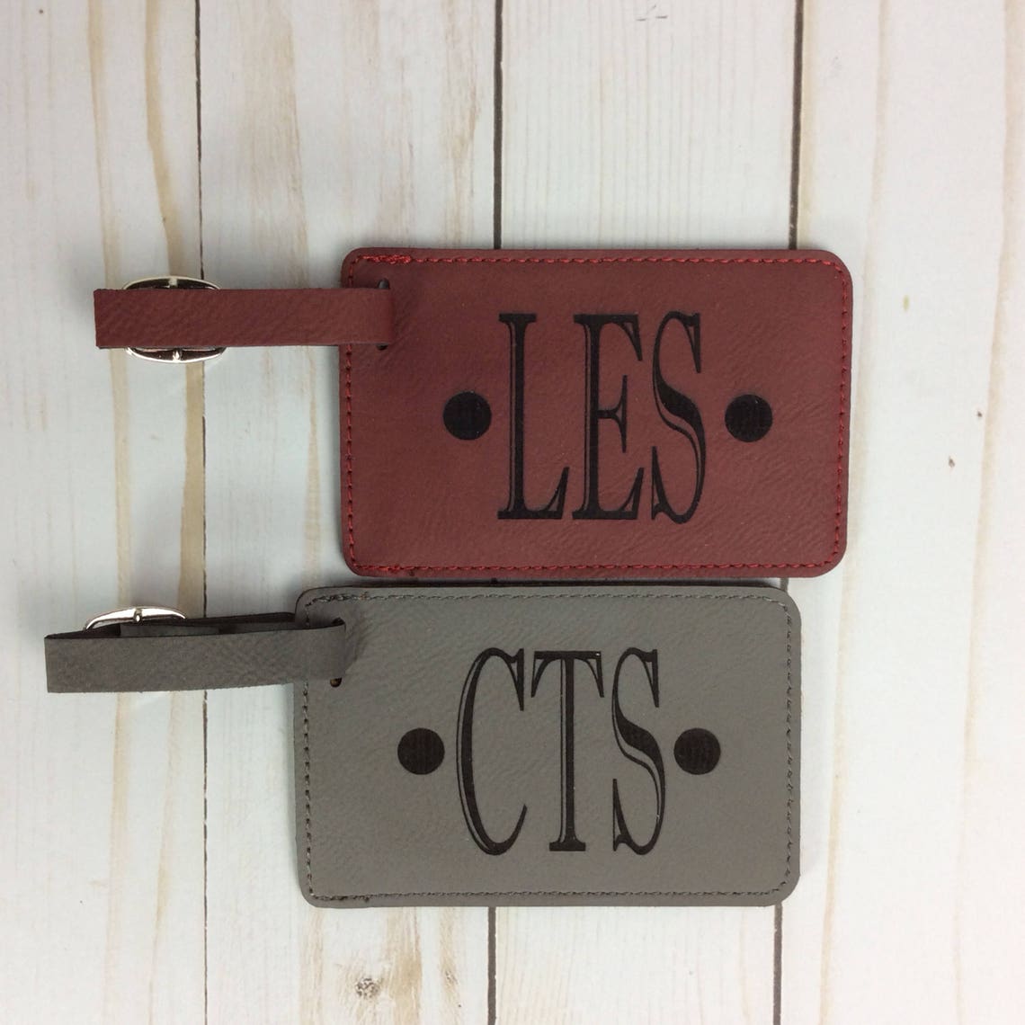 Personalized Luggage Tag Bag Tag Laser Engraved Leatherette - Etsy