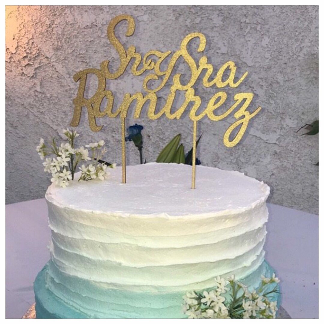 Spanish Cake Topper, Sr Y Sra Wedding Cake Topper , Cake Topper ...