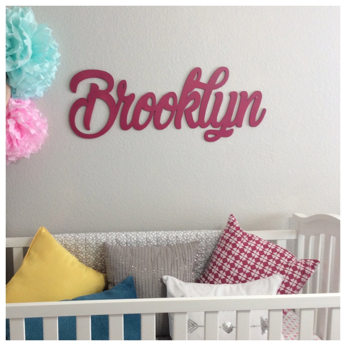 Custom Wood Name Sign Nursery Wall Decor Personalized Wood | Etsy