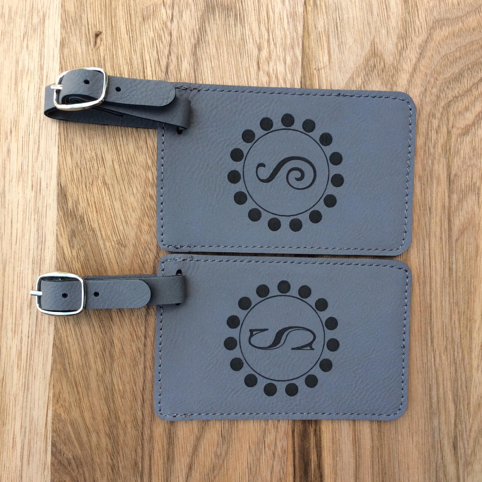 Personalized Luggage Tag Bag Tag Laser Engraved Leatherette - Etsy