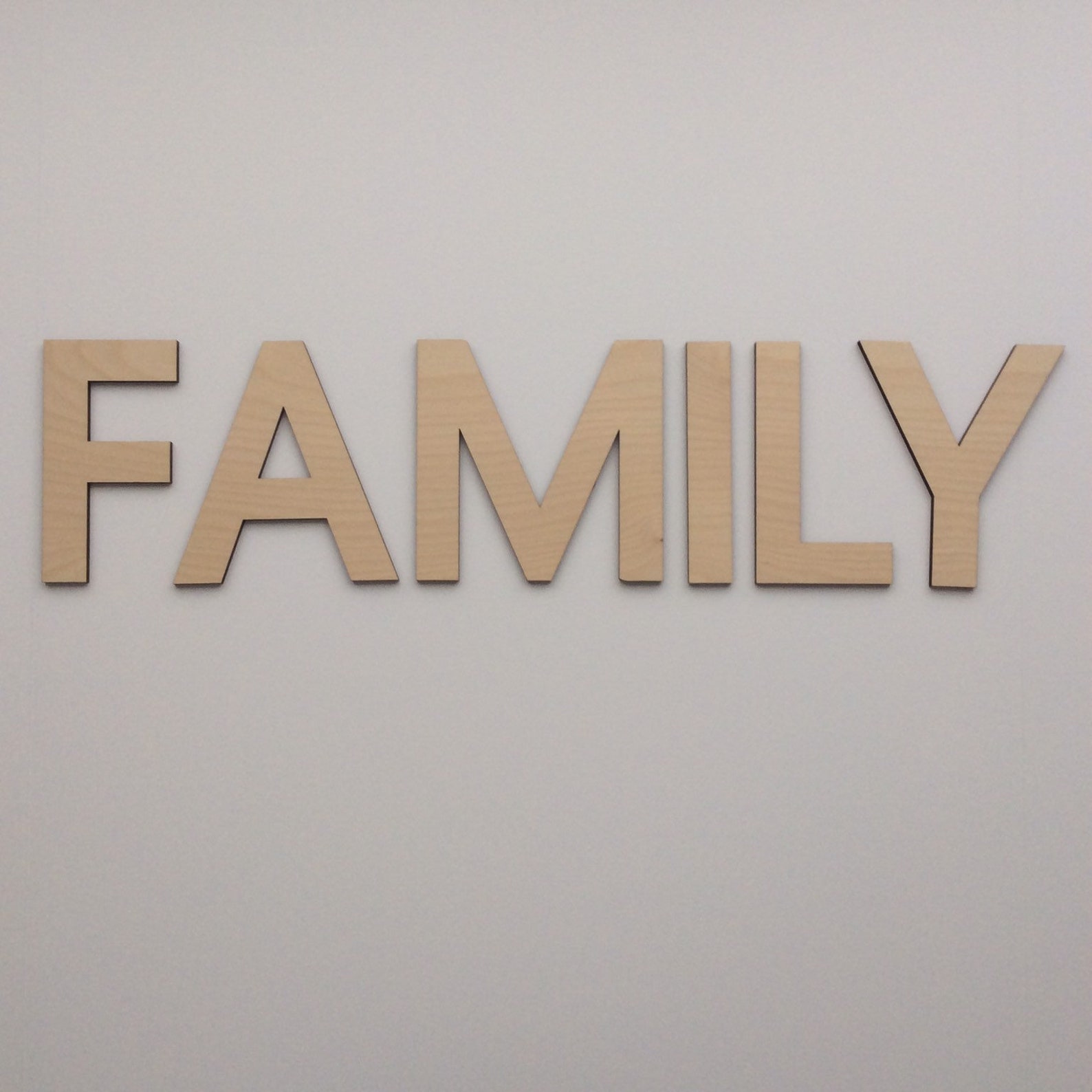 Large Block Font Wood Letters Unpainted Letters Painted - Etsy