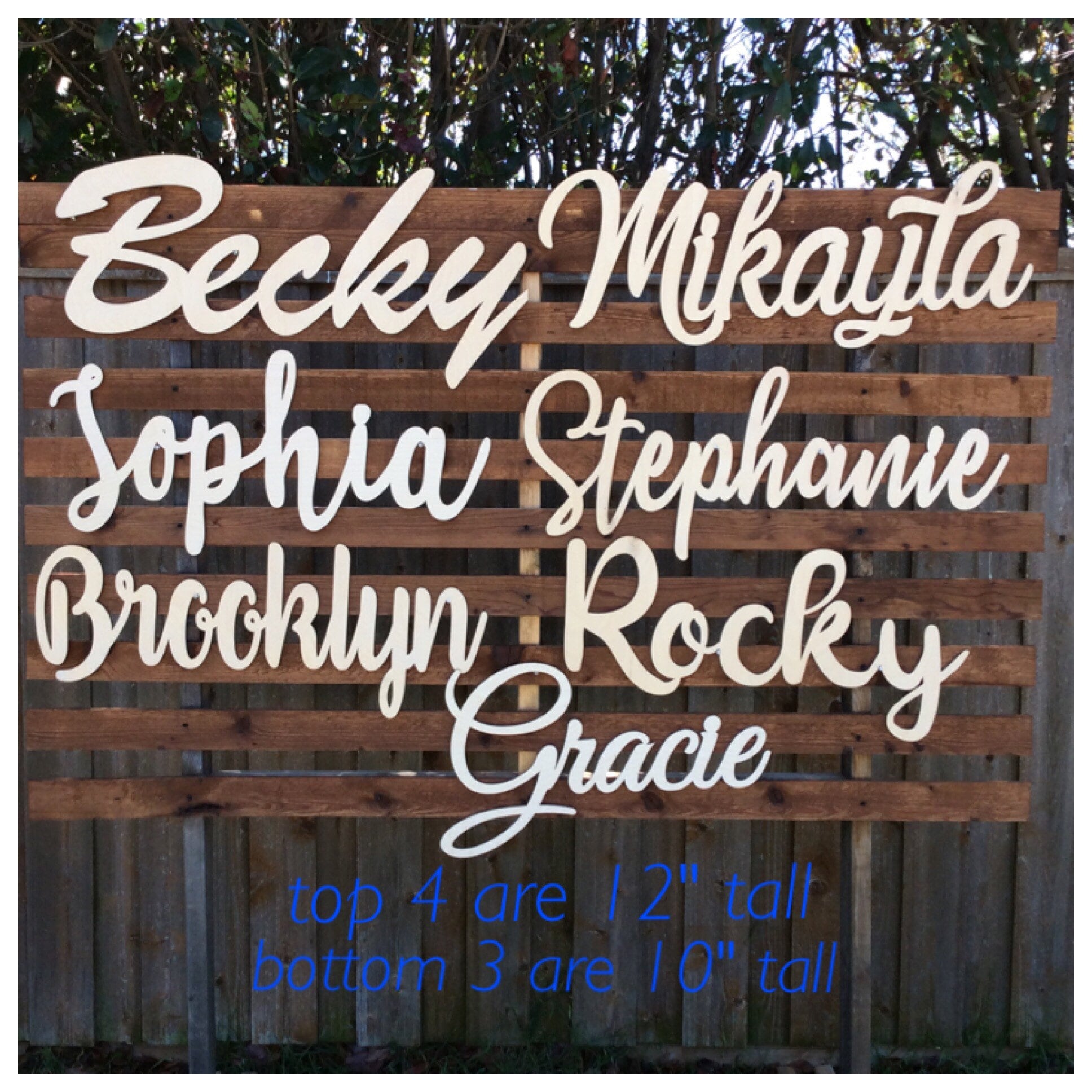 Custom Wood Name Sign, Nursery Wall Decor, Above the Crib, Personalized ...