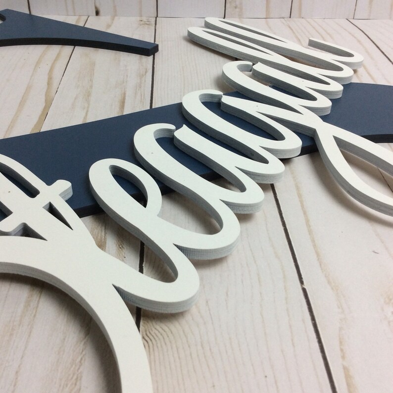 Family Name Sign Initial Name Sign Wood Name Sign Nursery - Etsy