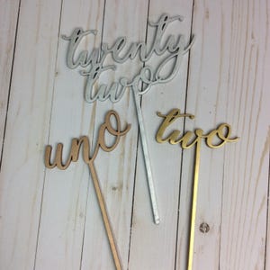 Spanish Wedding Table Numbers, Gold Table Numbers, Silver Table Numbers ...